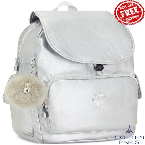 Kipling | Bags | Kipling City Pack Backpack Candy Metallic Womens Bag ...